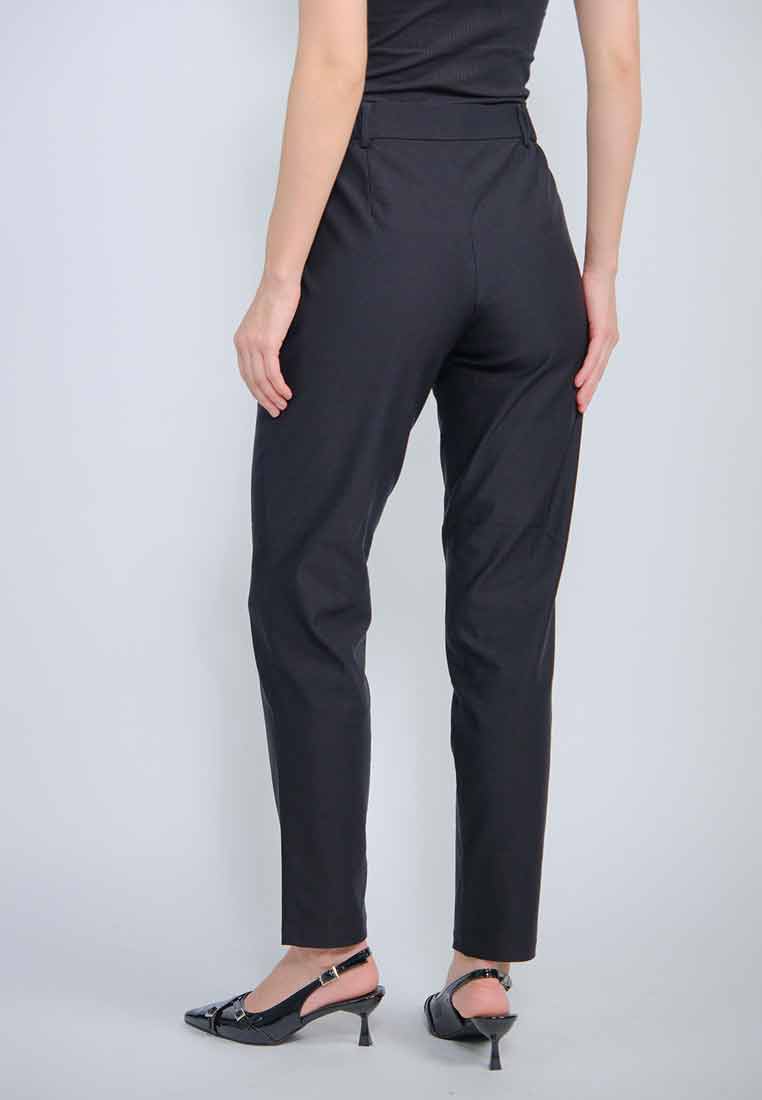 Geneva Slim Pants with Side Garter Detail – Paperdolls