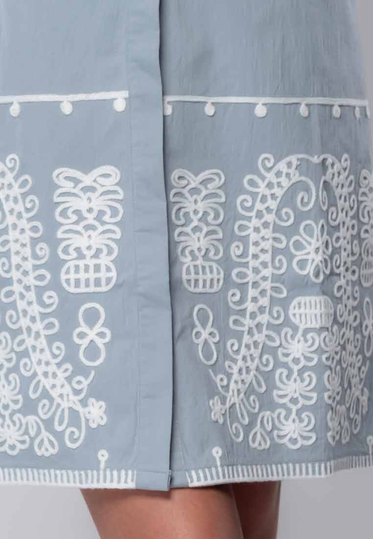 Anne Collette Shirt-Dress with Embroidery – Paperdolls